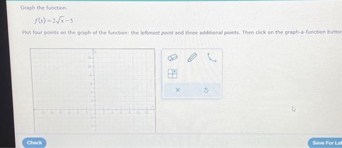 Solved graph the function. plot 4 points on the graph (cant | Chegg.com