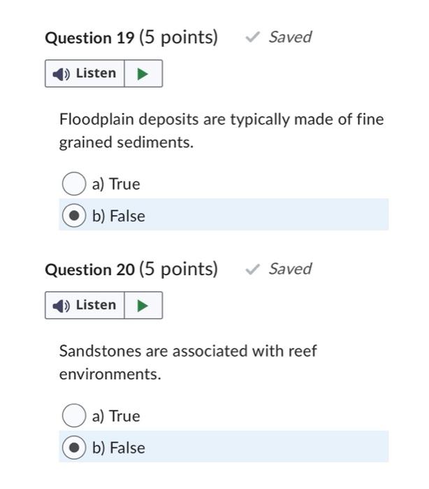 Solved In sedimentary rock, clast size refers to the: a) | Chegg.com