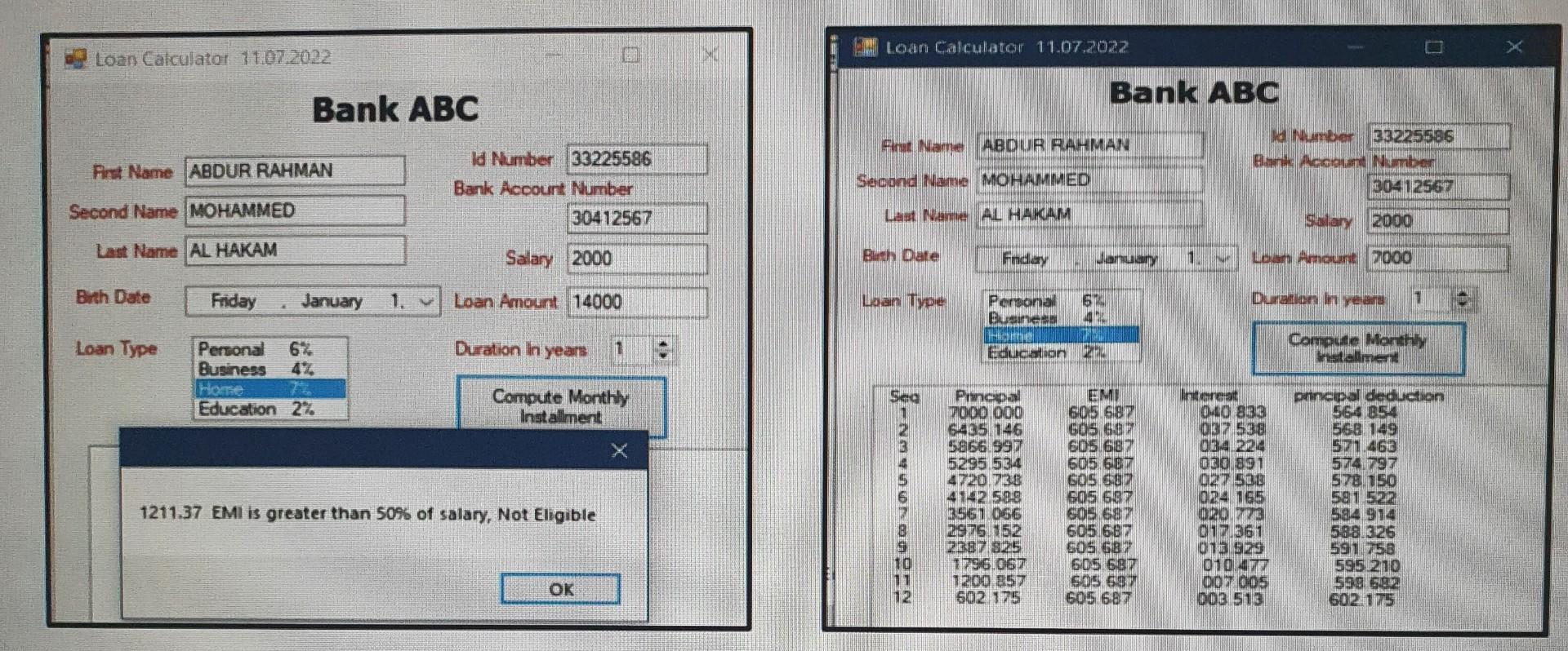 Solved Problem Statement: Bank ABC wants you to design an | Chegg.com
