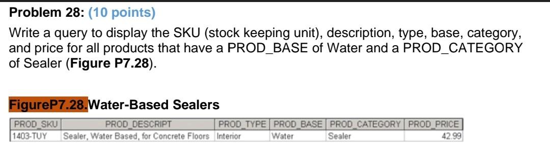Solved page 332- Problems 27-33: The Ch07_LargeCo database | Chegg.com
