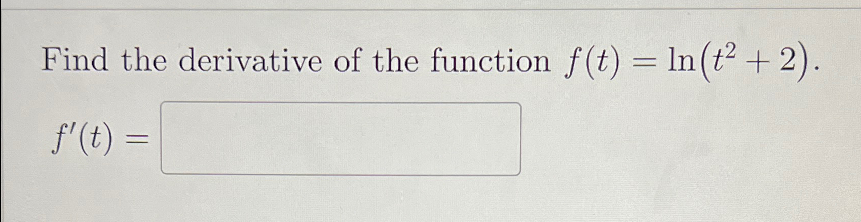 Solved Find the derivative of the function | Chegg.com