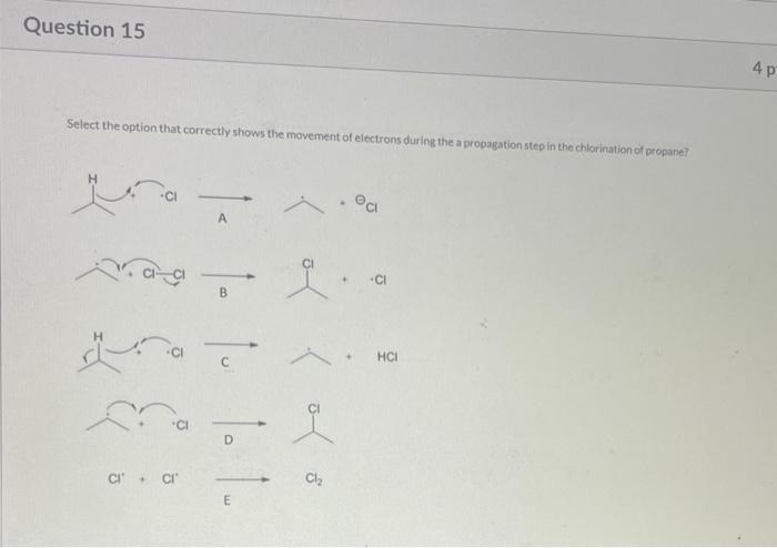 Solved Select the option that correctly shows the movement | Chegg.com