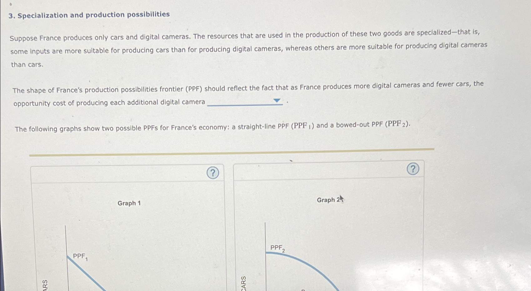 Solved Specialization and production possibilitiesSuppose | Chegg.com