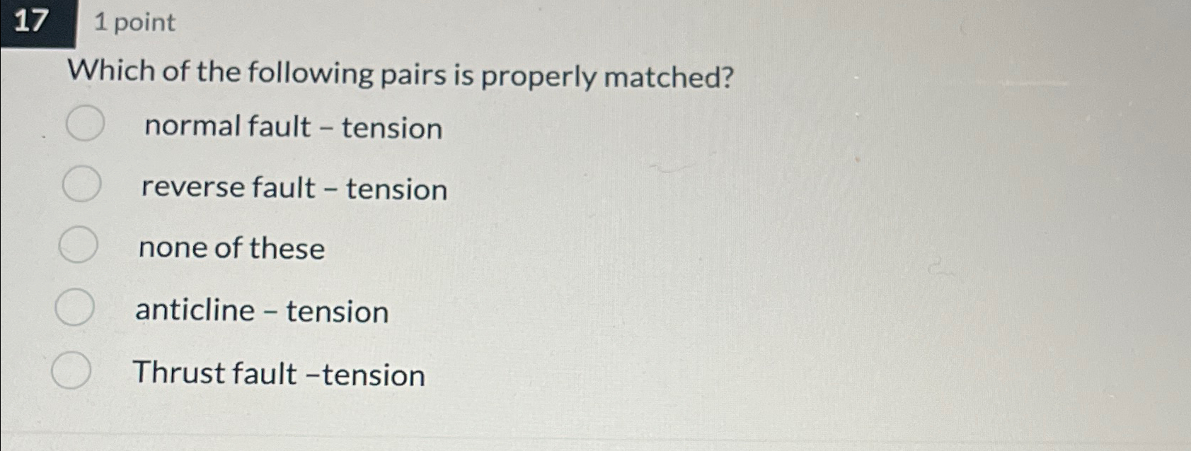 Solved 171 ﻿pointWhich of the following pairs is properly | Chegg.com