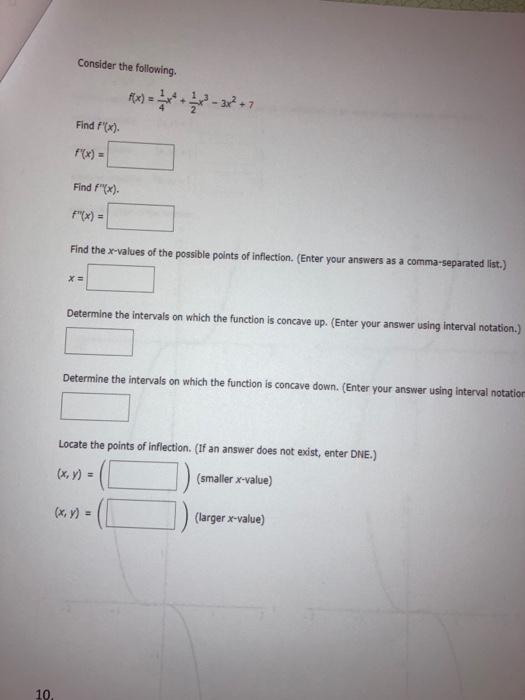 Solved 7. Consider the following function. 12+9 x51 f(x) = | Chegg.com
