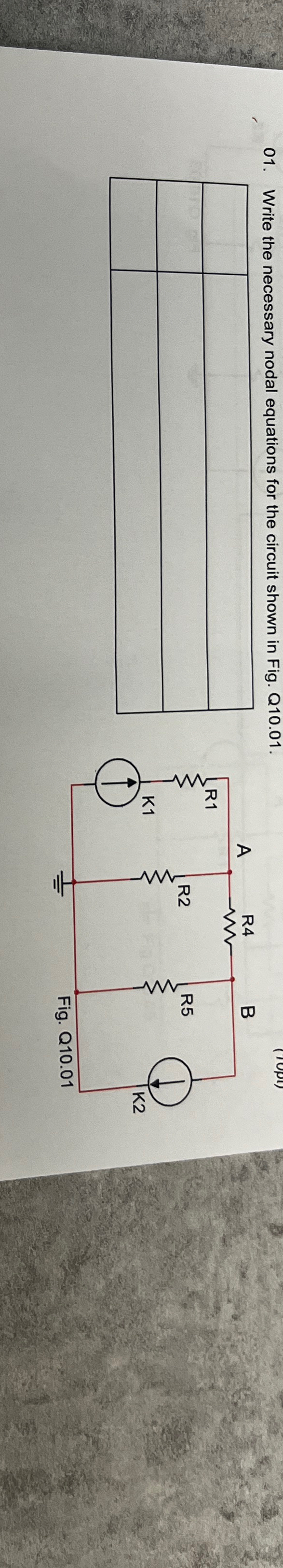 Solved Write the necessary nodal equations for the circuit | Chegg.com