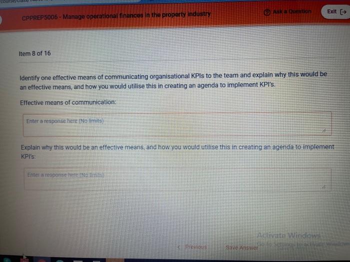 Solved Identify one effective means of communicating | Chegg.com