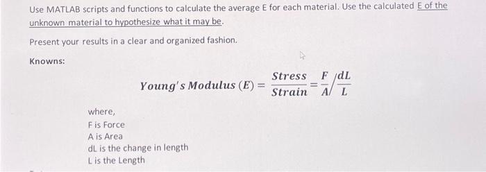 Solved Use MATLAB scrpits and functions to calculate the | Chegg.com