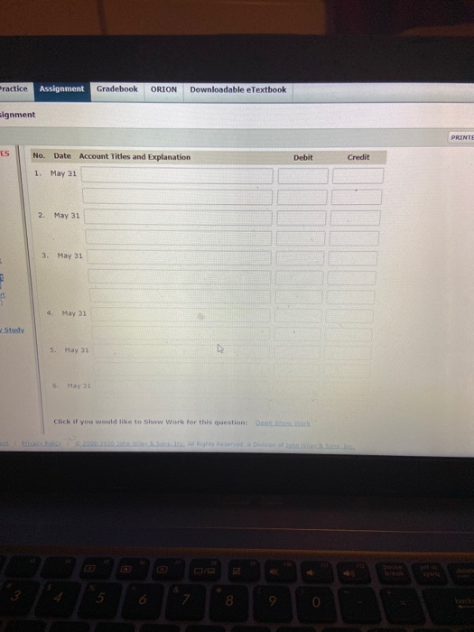Solved Assignment Gradebook ORION Downloadable eTextbook ent | Chegg.com