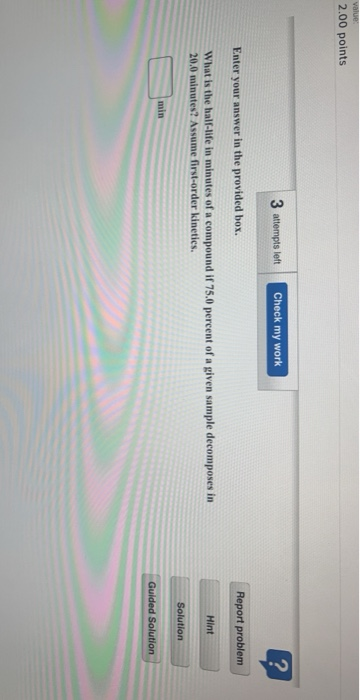 Solved Value 2.00 points 3 attempts left Check my work ? | Chegg.com