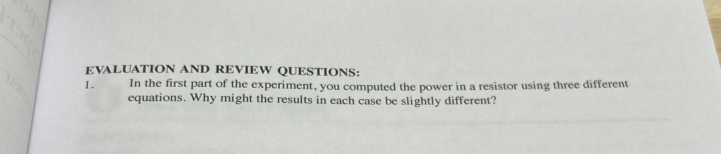 Solved EVALUATION AND REVIEW QUESTIONS:In the first part of | Chegg.com