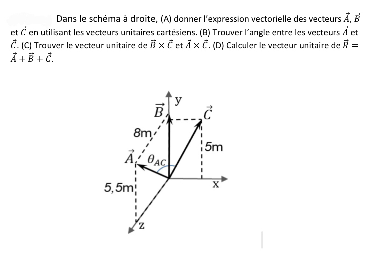 Solved Dans le schéma à ﻿droite, (A) ﻿donner l'expression | Chegg.com