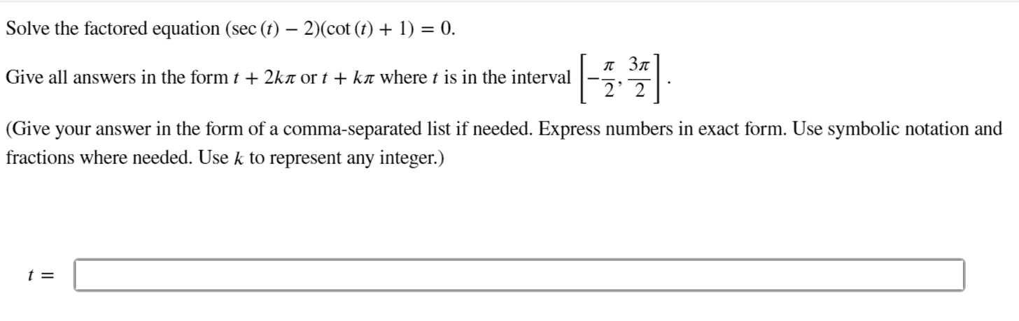 Solved Find all solutions of the trigonometric equation in | Chegg.com