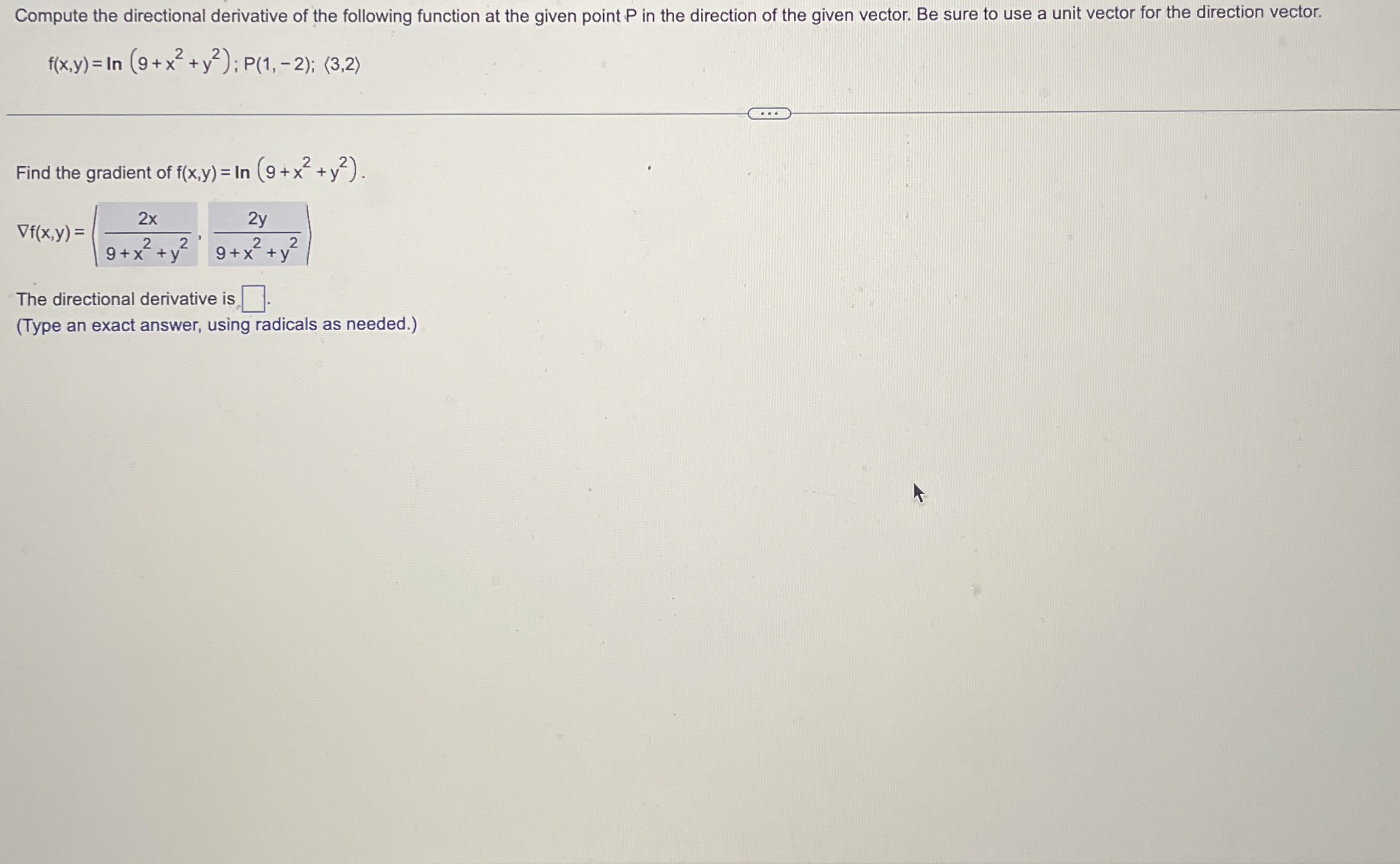 Compute the directional derivative of the following | Chegg.com