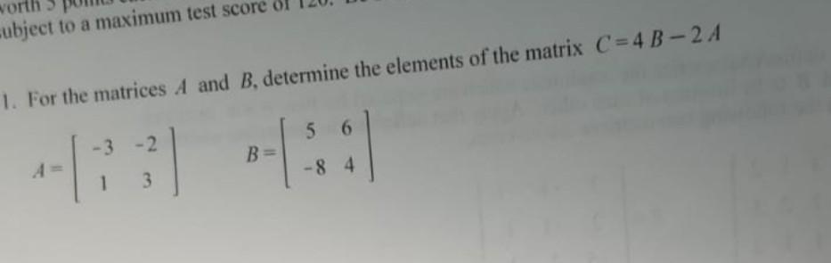 Solved vort ubject to a maximum test score ol 1. For the | Chegg.com