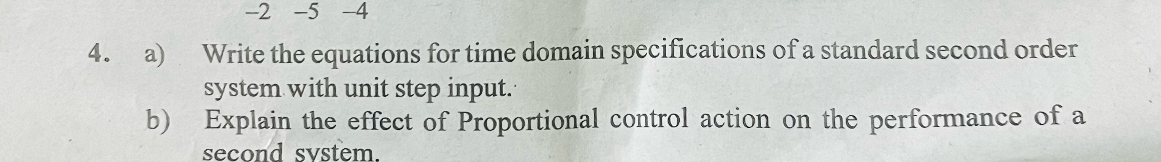 Solved a) ﻿Write the equations for time domain | Chegg.com