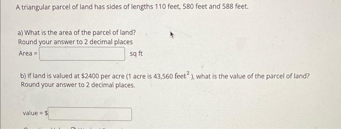 Solved Solve the length of the unknown side. Round each | Chegg.com
