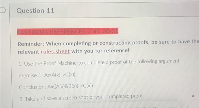 Reminder: When completing or constructing proofs, be | Chegg.com