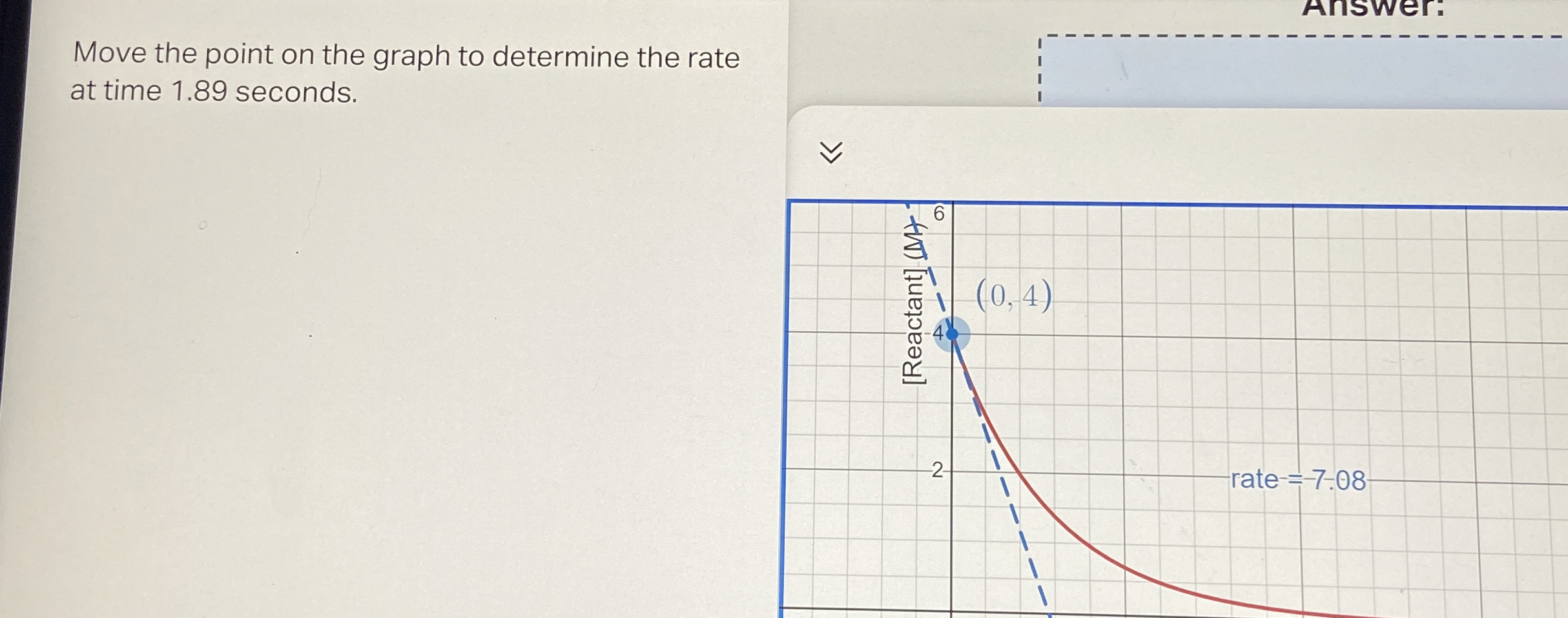 Solved What is the rate for the second order reaction A→ | Chegg.com