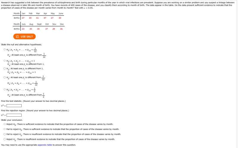 Solved proportion of cases of the disesse per month varies | Chegg.com