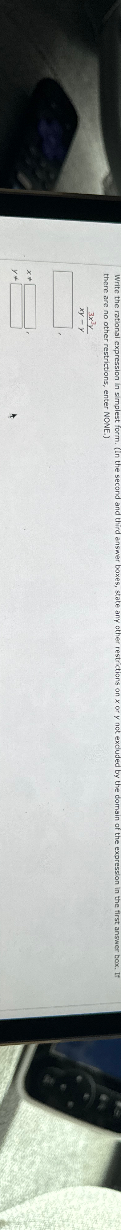 Solved there are no other restrictions, enter | Chegg.com