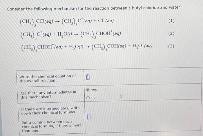 Solved Consider the following mechanism for the reaction | Chegg.com