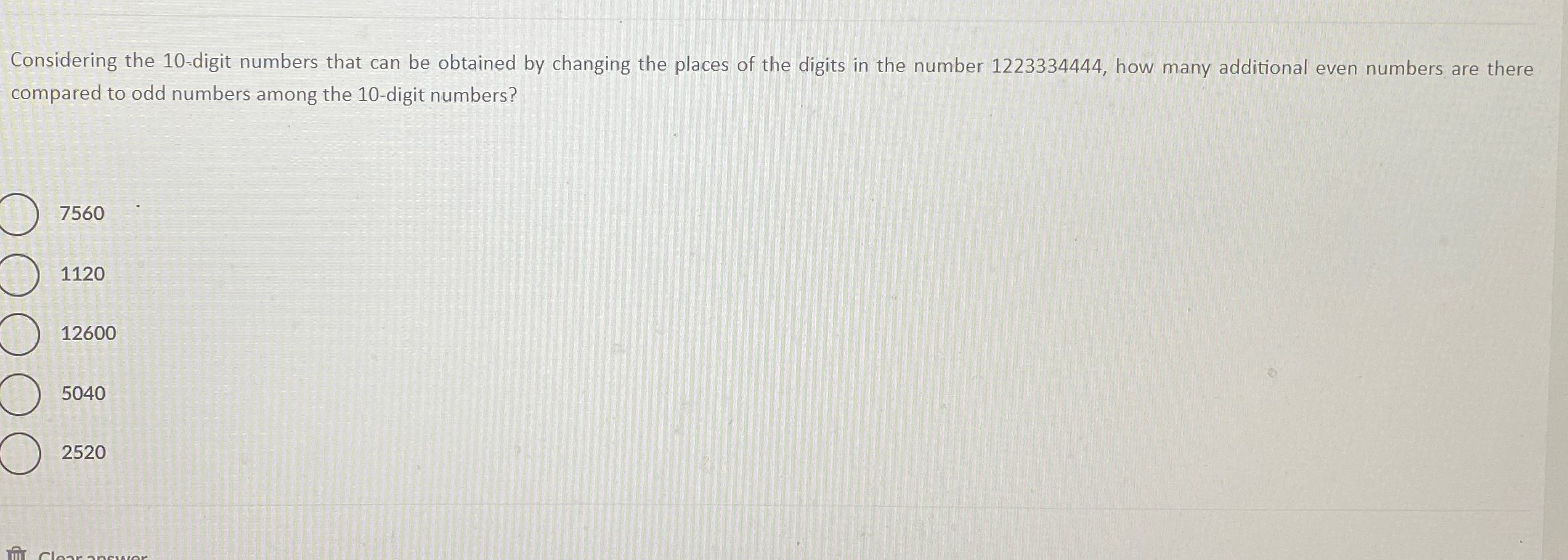 Solved Considering the 10 -digit numbers that can be | Chegg.com
