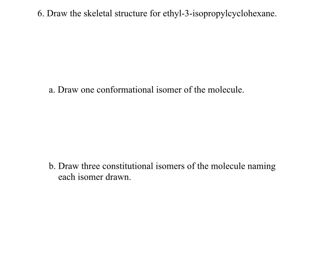 Solved Draw the skeletal structure for | Chegg.com