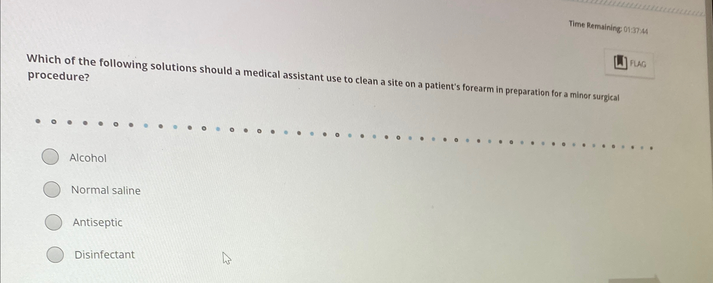 Solved Time Remaining: 01:37:44Which of the following | Chegg.com