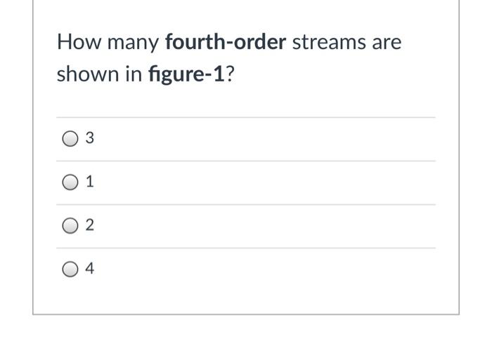 Solved B С A A 3o D FIGURE-1 Stream Order How many | Chegg.com