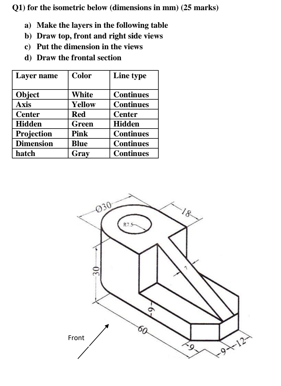 Solved Autocad Assignment plz provide a dwg file link url | Chegg.com