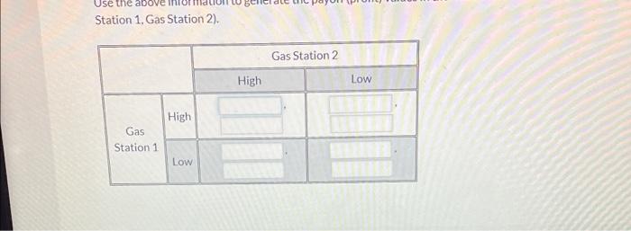 Solved Part 1 (8 points) Gas stations 1 and 2, on opposite | Chegg.com