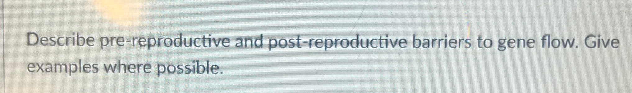 Solved Describe pre-reproductive and post-reproductive | Chegg.com