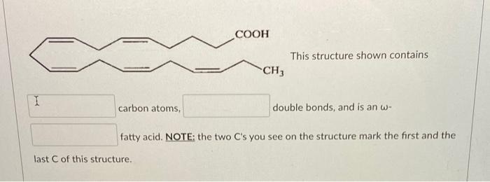 Solved COOH This structure shown contains CH carbon atoms, | Chegg.com