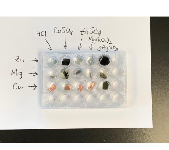 Solved SINGLE AND DOUBLE DISPLACEMENT REACTIONS PROCEDURE, | Chegg.com