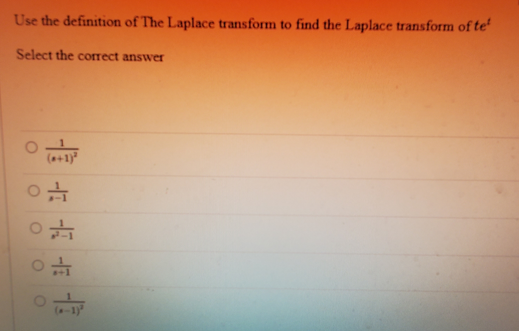 Solved Use the definition of The Laplace transform to find | Chegg.com