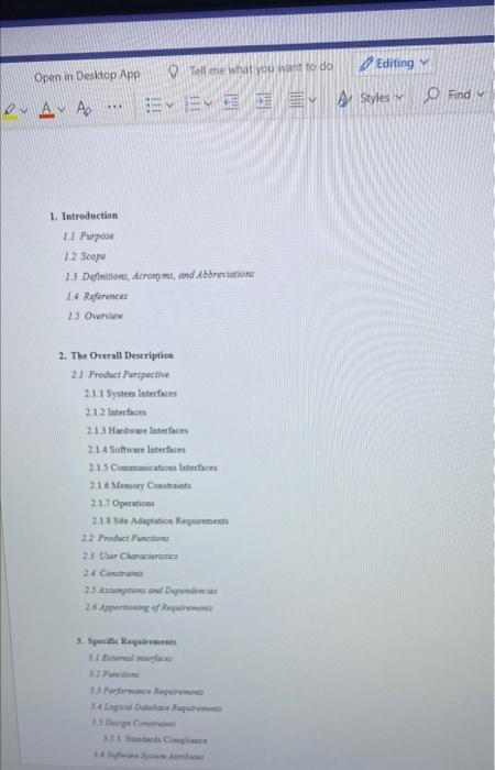 Solved For this assignment about “Software Requirements | Chegg.com