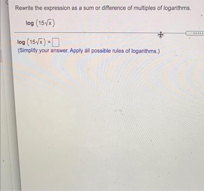 Solved Rewrite the expression as a sum or difference of | Chegg.com