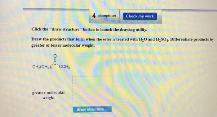 Solved 4 attempts left Check my work Click the "draw | Chegg.com