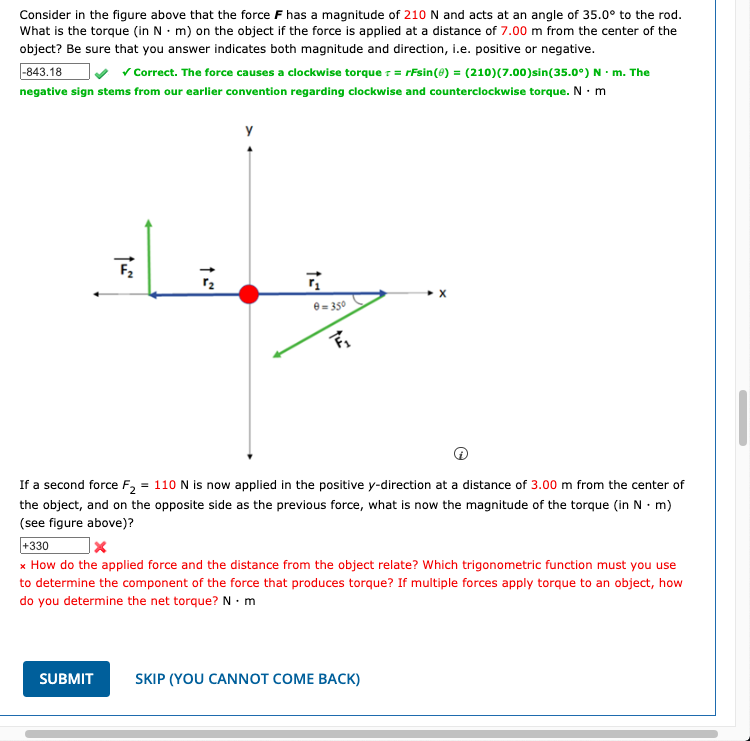 Solved Consider in ﻿the figure above that the force F ﻿has a | Chegg.com