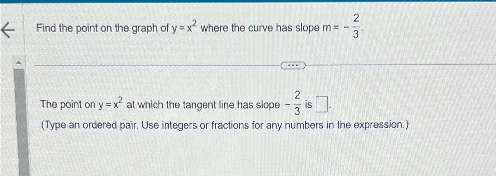 Solved Find the point on the graph of y=x2 ﻿where the curve | Chegg.com