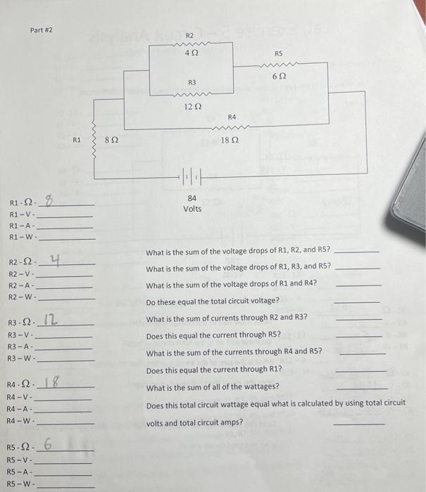 Solved R1−V - R1 - A - R1-W - R2−Ω⋅4 R2 −V. R2-A - R2 −W | Chegg.com
