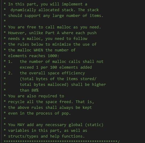 * In this part, you will implement a * dynamically | Chegg.com