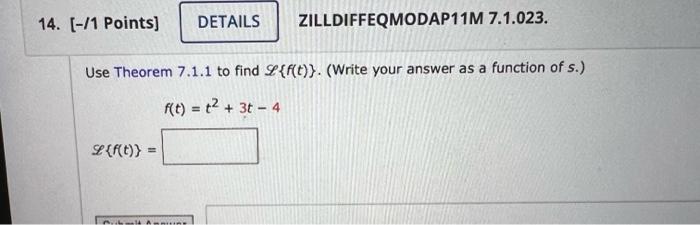 Solved 14. (-/1 Points) DETAILS ZILLDIFFEQMODAP11M 7.1.023. | Chegg.com Solved 14. (-/1 Points) DETAILS ZILLDIFFEQMODAP11M 7.1.023. | Chegg.com