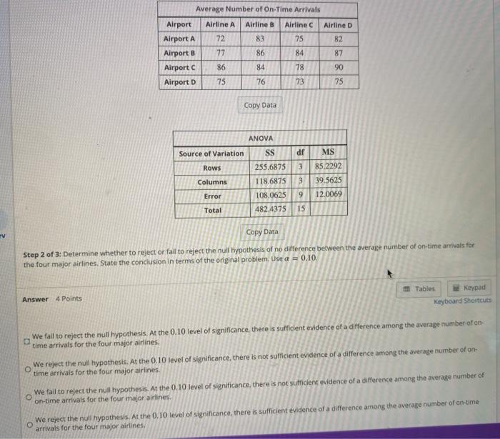 Solved he FAA is interested in knowing if there is a | Chegg.com