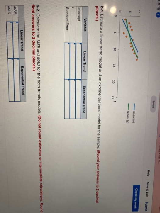 Solved Saved Help Save & Exit Sub Check my wor The | Chegg.com
