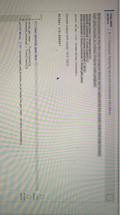 Solved CHALLENGE ACTIVITY 8.1.1: Functions: Factoring out a | Chegg.com