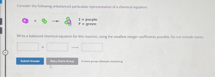Solved Consider the following unbalanced particulate | Chegg.com