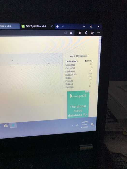 Hey. can you modify the SQL statement so that it | Chegg.com