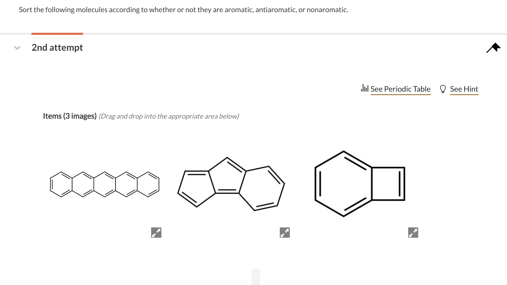 Solved Sort the following molecules according to whether or | Chegg.com